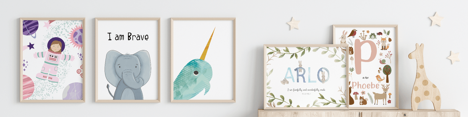 Bright and bold children's prints and stationery – Dolly and Fred Designs