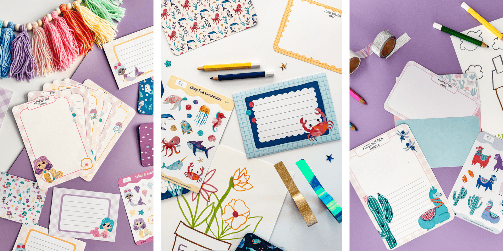 Children's Writing Sets – Dolly and Fred Designs